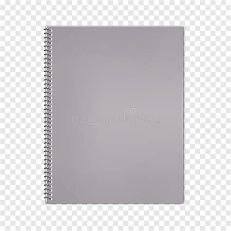 Closed Paperback Stapled Notebook Realistic Mock Up Blank Square