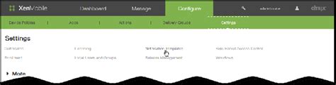 Citrix XenMobile Guide Creating And Updating Notification Templates