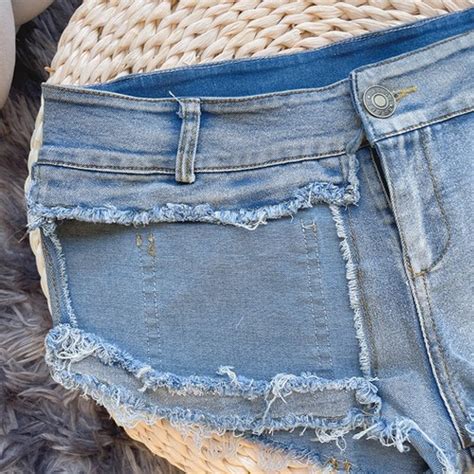 Lady Denim Shorts Low Waist Sexy Hot Pants Stretch Mini Jeans Night Bar