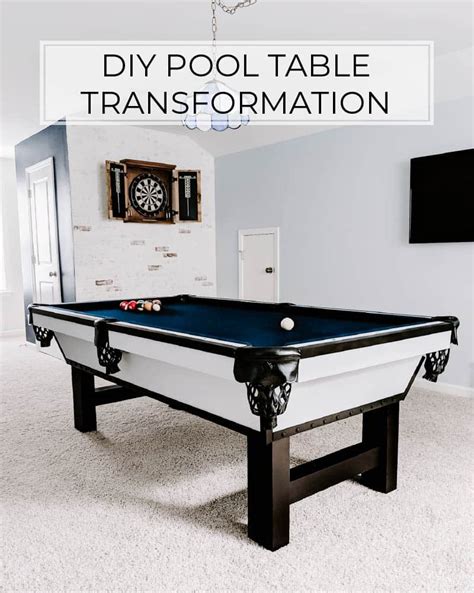 DIY Pool Table Makeover Crafted By The Hunts DIY And Design