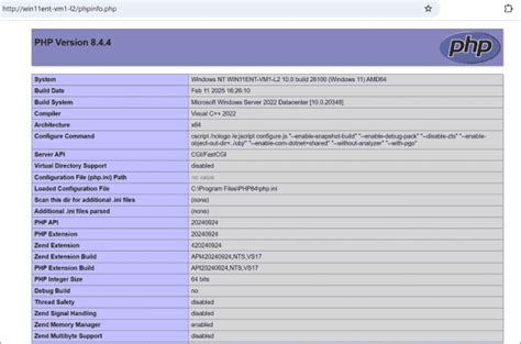 Install Iis And Php 8 X On Windows 11 And Server 2025 Core 4sysops