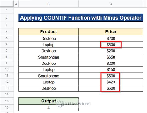 How To Use COUNTIF Function With OR Logic In Google Sheets