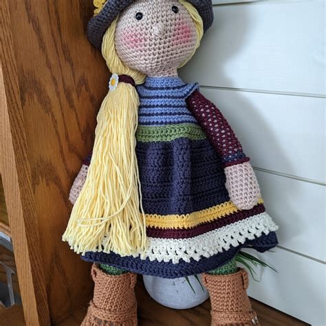 Crochet Pattern For Doll Freya Pdf Deutsch English Français