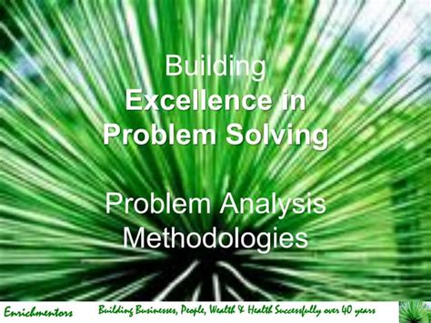 Excellenceinproblemsolving Methodologiespdf Business Business And Finance