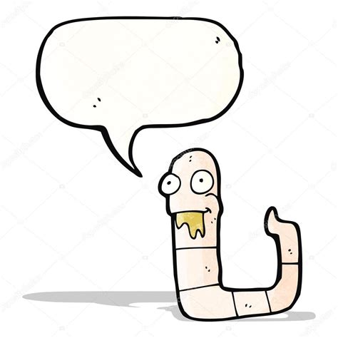 교차 하는 웜 만화 캐릭터 스톡 벡터 ©lineartestpilot 54096637