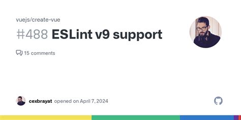 Eslint V9 Support · Issue 488 · Vuejscreate Vue · Github