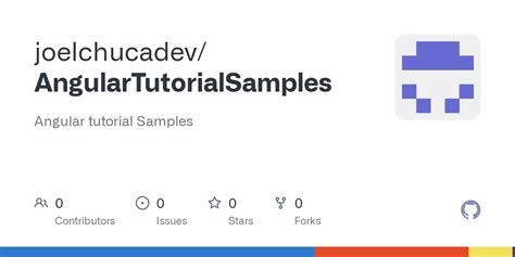 GitHub Joelchucadev AngularTutorialSamples Angular Tutorial Samples