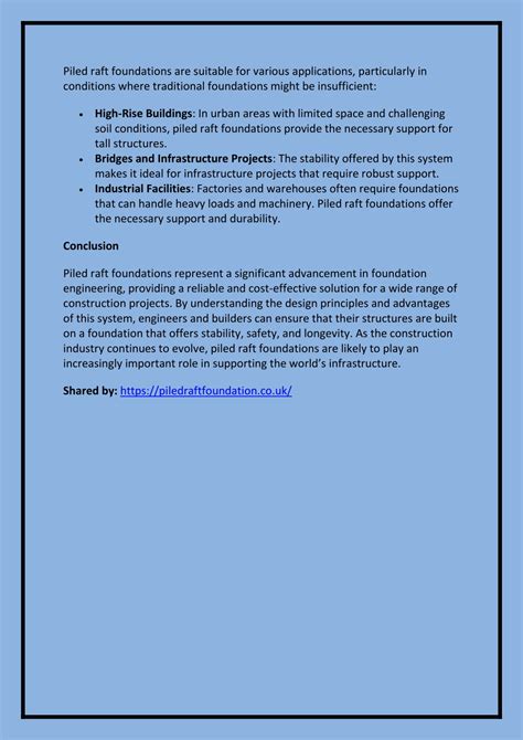 Ppt An Introduction To Piled Raft Foundations A Comprehensive Guide