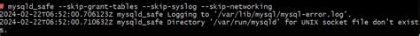How Did I Fix Directory Varrunmysqld For Unix Socket File Dont Exists On `mysqldsafe