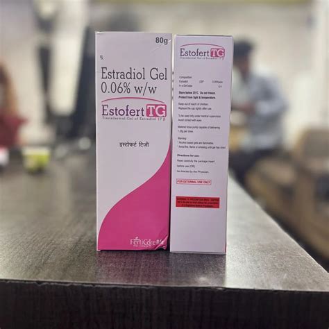Estofert Tg Estradiol Gel 0 06 W W Strength 0 06mg At ₹ 1149 Pack