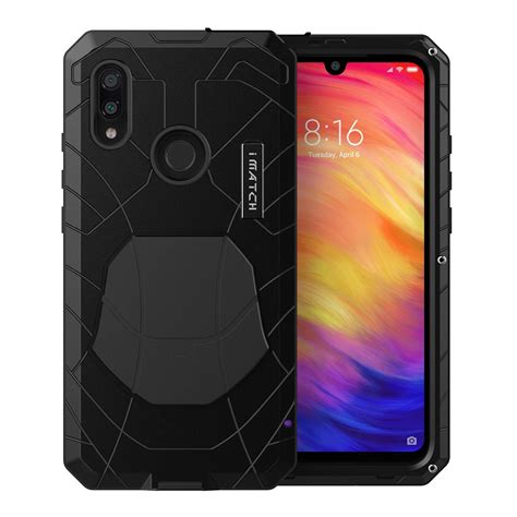 For Xiaomi Mi Redmi K20 Phone Case Hard Aluminum Metal Tempered Glass