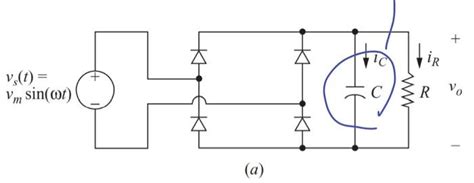 Solved Full Wave Rectifier With Capacitance Filter The Chegg Com