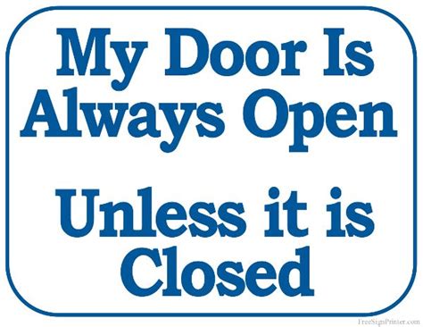 Funny Closed Sign