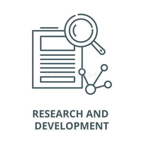 Research And Development Vector Line Icon Linear Concept Outline Sign