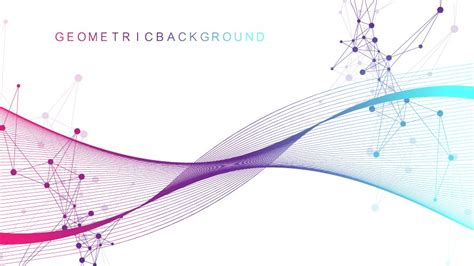 Big Genomic Data Visualization Dna Helix Vector Image