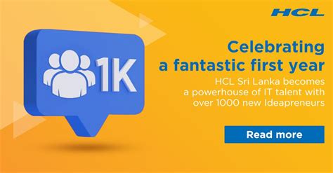 Hcltech Sri Lanka On Linkedin Hcl Technologies Celebrates One Year In
