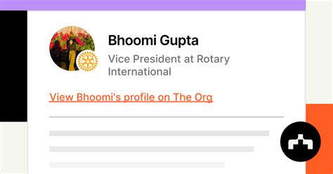 Bhoomi Gupta Vice President At Rotary International The Org