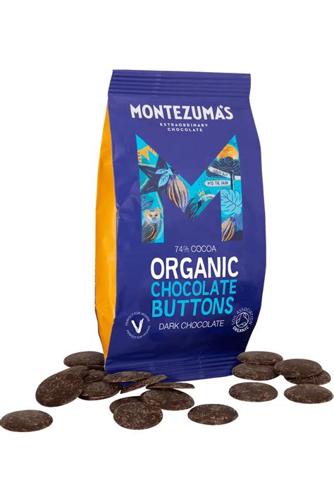 Organic Dark Chocolate Buttons 120g Montezumas Healthy Supplies