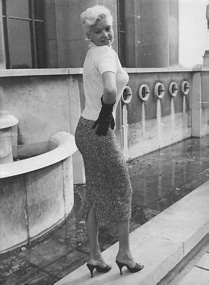 Original 8x10 Black And White Print Jayne Mansfield 04222011