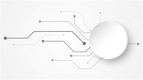 다양한 기술 요소 하이테크 커뮤니케이션 개념 혁신 배경 원 텍스트에 대한 빈 공간을 가진 회색 흰색 추상 기술 배경 0명에 대한 스톡 벡터 아트 및 기타 이미지 Istock