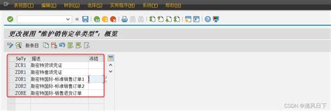 Sd配置 销售凭证设置 定义销售凭证类型 Vov8 Define Sales Document Types Tvak Sap Vov8 Csdn博客