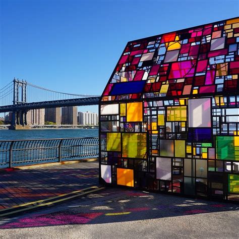 Kolonihavehus A Multi Colored Plexiglass Sculpture Of A House On