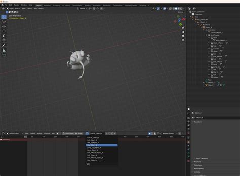 In My Glb I Have Actions And Animations I See Them In Blender But Why