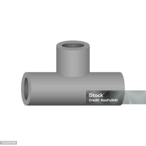 Pvc 플라스틱 파이프 피팅 벡터 아이콘 디자인은 흰색 배경에 격리되어 있습니다 관 튜브에 대한 스톡 벡터 아트 및 기타 이미지 관 튜브 자동차 연결 장치 3가지