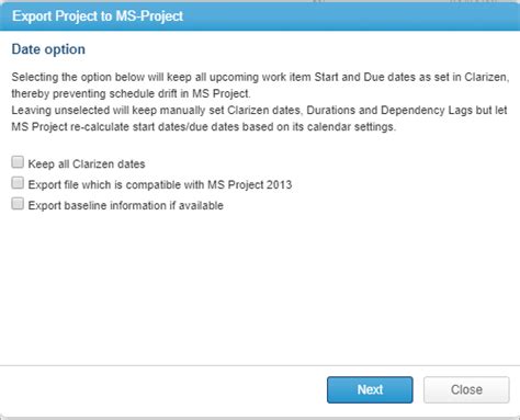 Importing And Exporting To Ms Project Clarizen Success