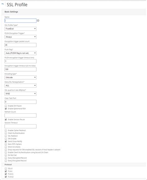 SSL Profile Infrastructure SSL Offload And Acceleration