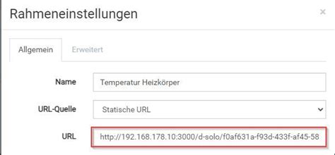 grafana dashboards in habpanel nicht angezeigt