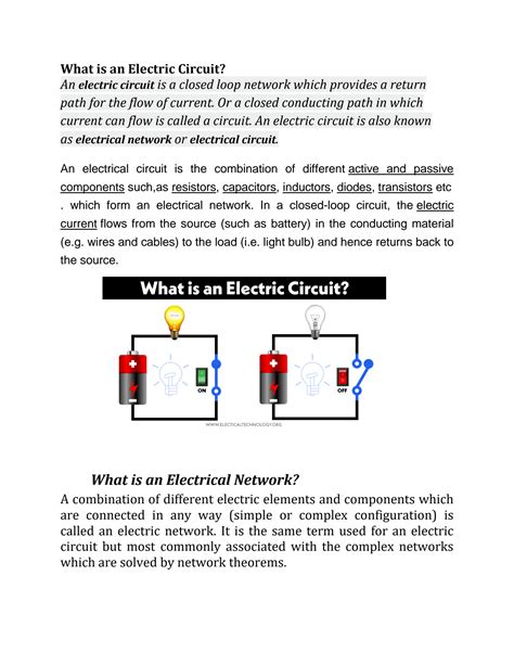 Solution What Is An Electric Circuit Types Of Circuits And Network
