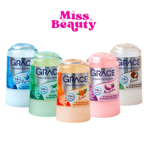 Grace Crystal Deoderant สารส้มระงับกลิ่นกาย เกรซ ทารักแร้ โรลออนสารส้ม