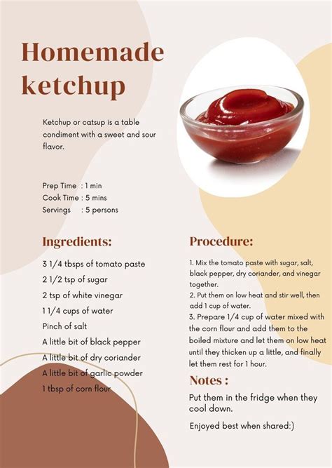 5 Minute Homemade Ketchup Recipe Homemade Ketchup Recipes Homemade