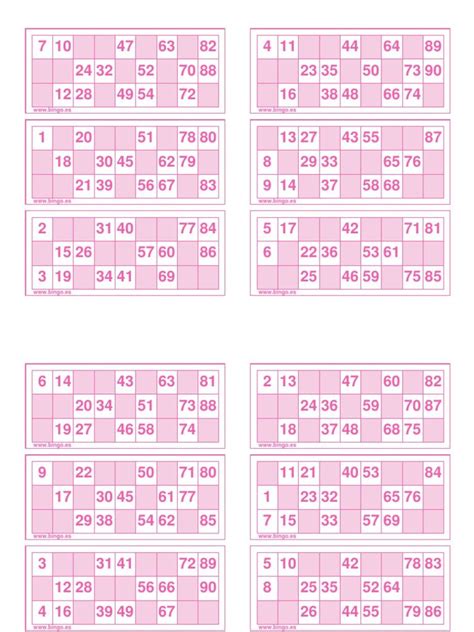 Cartones De Loteria Para Imprimir