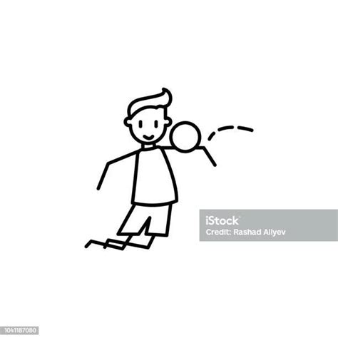 축구 선수 패스 아이콘을 허용합니다 축구 선수 아이콘 모바일 개념 및 웹 응용 프로그램의 요소입니다 얇은 선 축구 선수 허용 패스 아이콘은 웹 및 모바일에 대 한 사용할 수