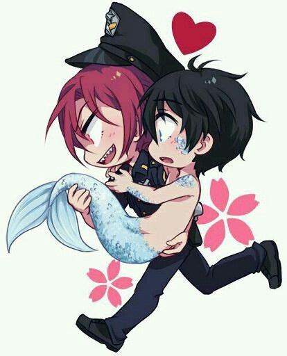 Haruxrin • Haru X Rin • Is This A Doujinshi Mermaid Haru • Police Rin