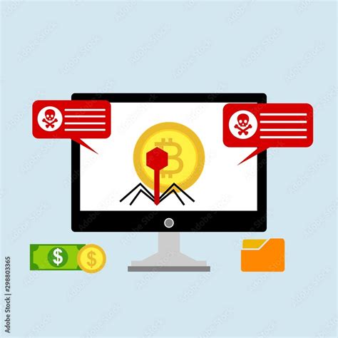 Ransomware Malware Wannacry Risk Symbol Hacker Cyber Attack Concept Computer Virus Infection