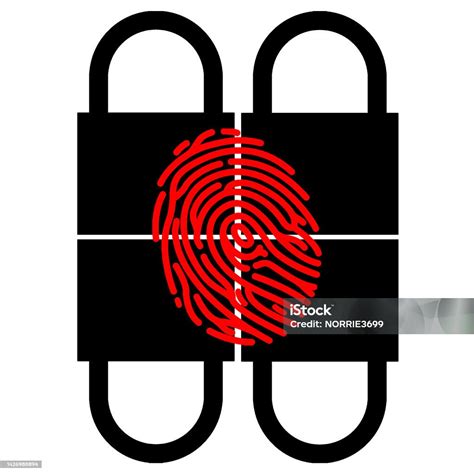 Finger Print Password Login Security Stock Illustration Download