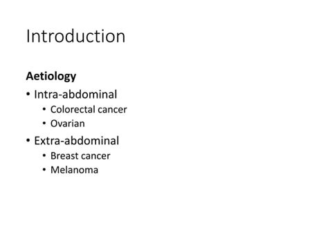 Malignant Bowel Wps Officepptx