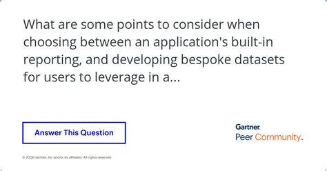 What Are Some Points To Consider When Choosing Between An Applications Built In Reporting And