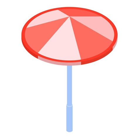 Premium Vector Beach Umbrella Icon Isometric Of Beach Umbrella Vector