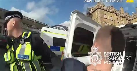 This Is The Disgusting Moment Thug Spat In Police Officers Face He