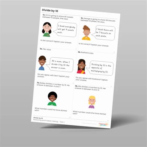 Year 2 Divide By 10 Reasoning And Problem Solving Resource Classroom Secrets