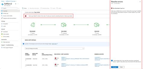 Azure Data Box Disk 업로드 오류 검토 Microsoft Learn