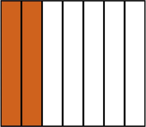Orange Brown Rectangle Fraction 2 7 Free Vector Clipart Images On