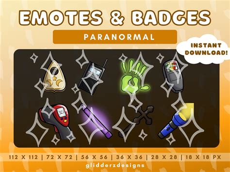 Paranormal Twitch Emotes Phasmophobia Emotes Twitch Ghost Etsy