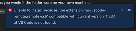 Confusing Error When Cannot Install Extension Because Of Version Mismatch · Issue 73183
