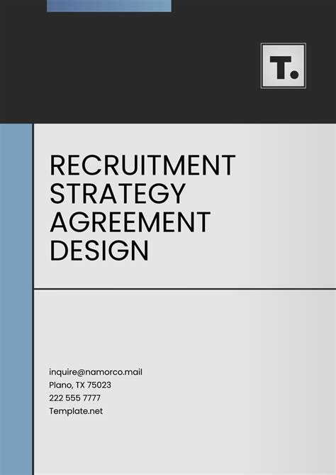 Free Recruitment Agreement Template To Edit Online