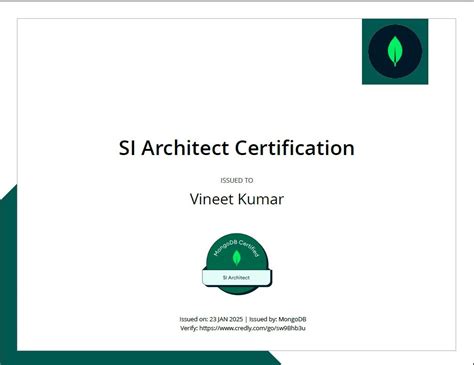 Im Thrilled To Announce That Ive Achieved Mongodbs Prestigious Si… Vineet Kumar